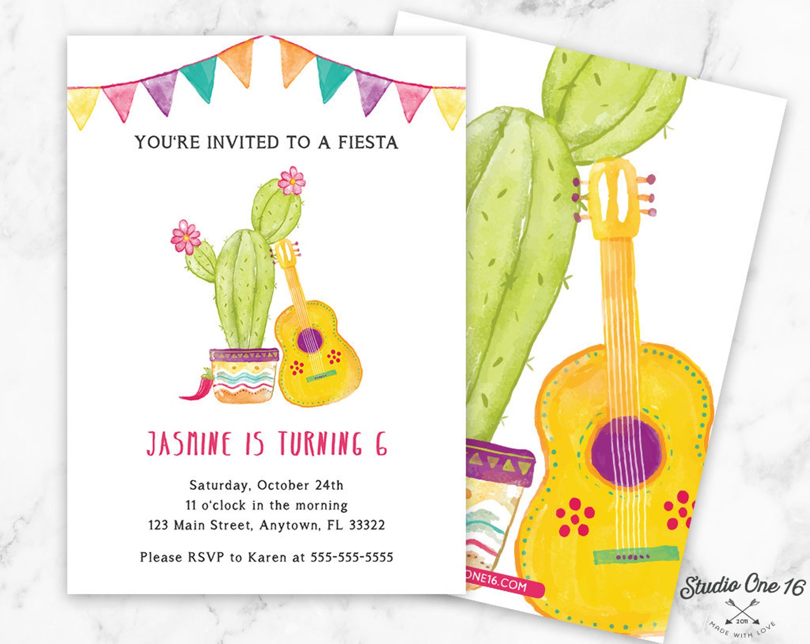 Fiesta Invitation Fiesta Birthday Invitation Fiesta Party - Etsy