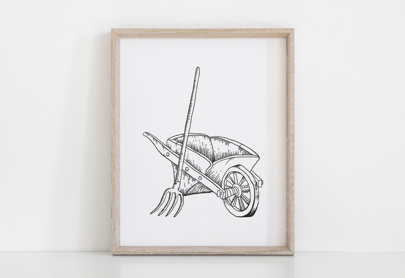 Wheelbarrow Print Wheelbarrow Artwork Farmhouse Eggs Decor - Etsy