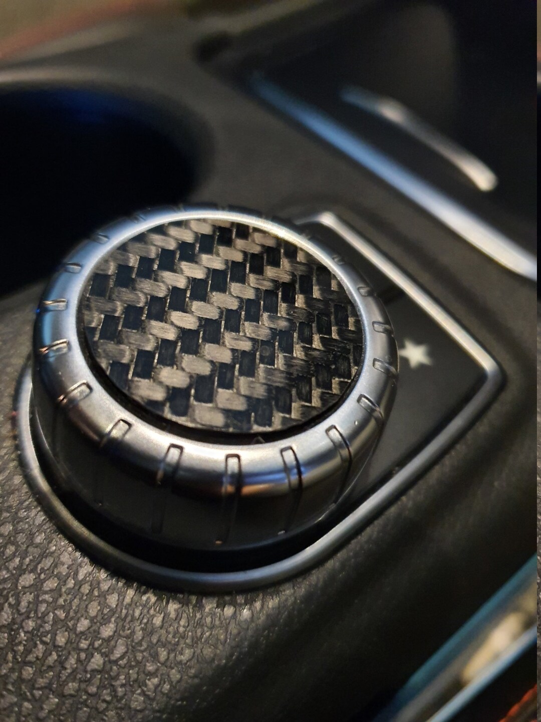 Mercedes Benz Real Carbon Fiber Center Console Navigation Control Knob ...