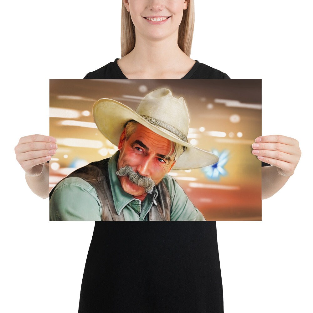 Sam Elliott the Stranger Poster - Etsy