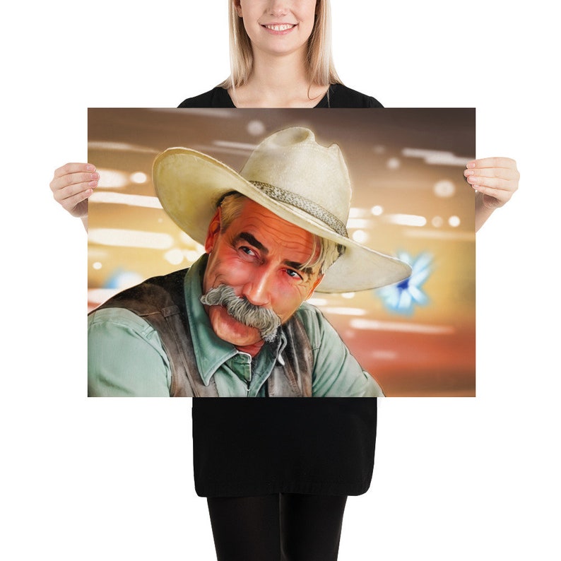 Sam Elliott the Stranger Poster - Etsy