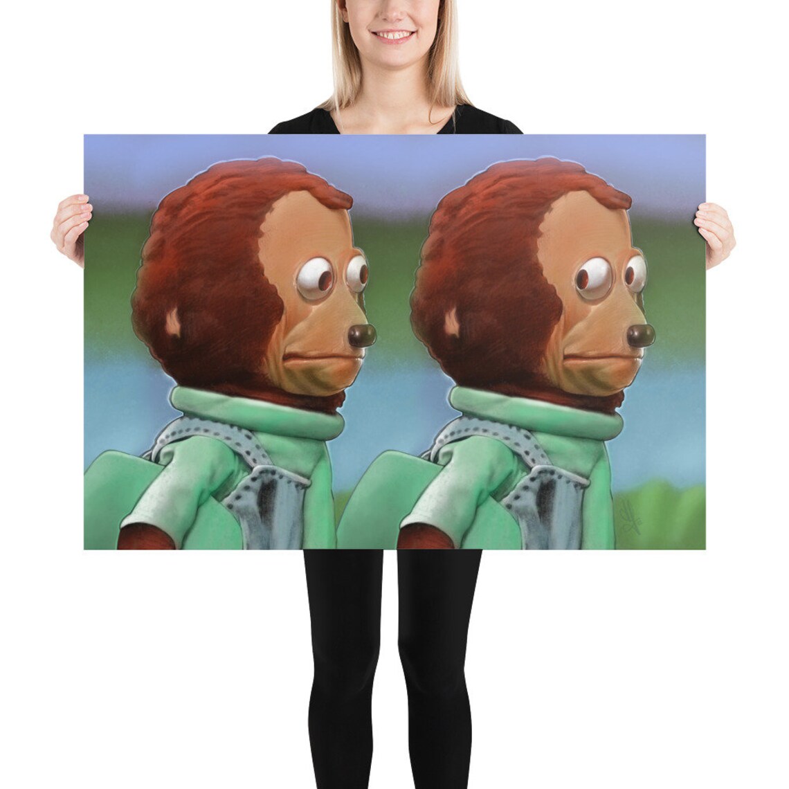 Awkward Look Monkey Puppet Poster Print - Etsy