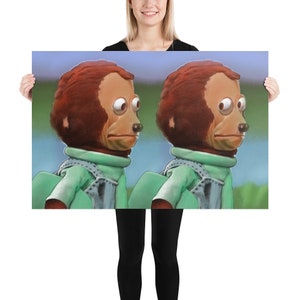 Awkward Look Monkey Puppet Poster Print - Etsy