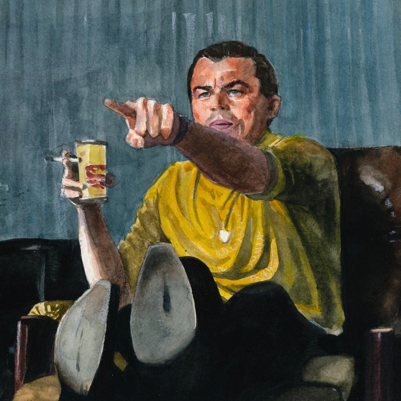 Leonardo Pointing Meme 12x18" Print - Etsy