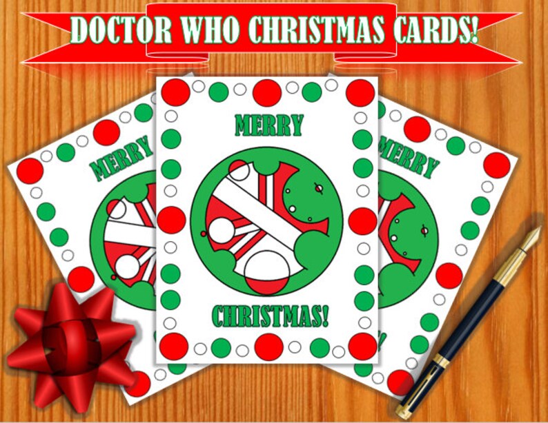 Doctor Who Christmas Card: Circular Gallifreyan PDF - Etsy
