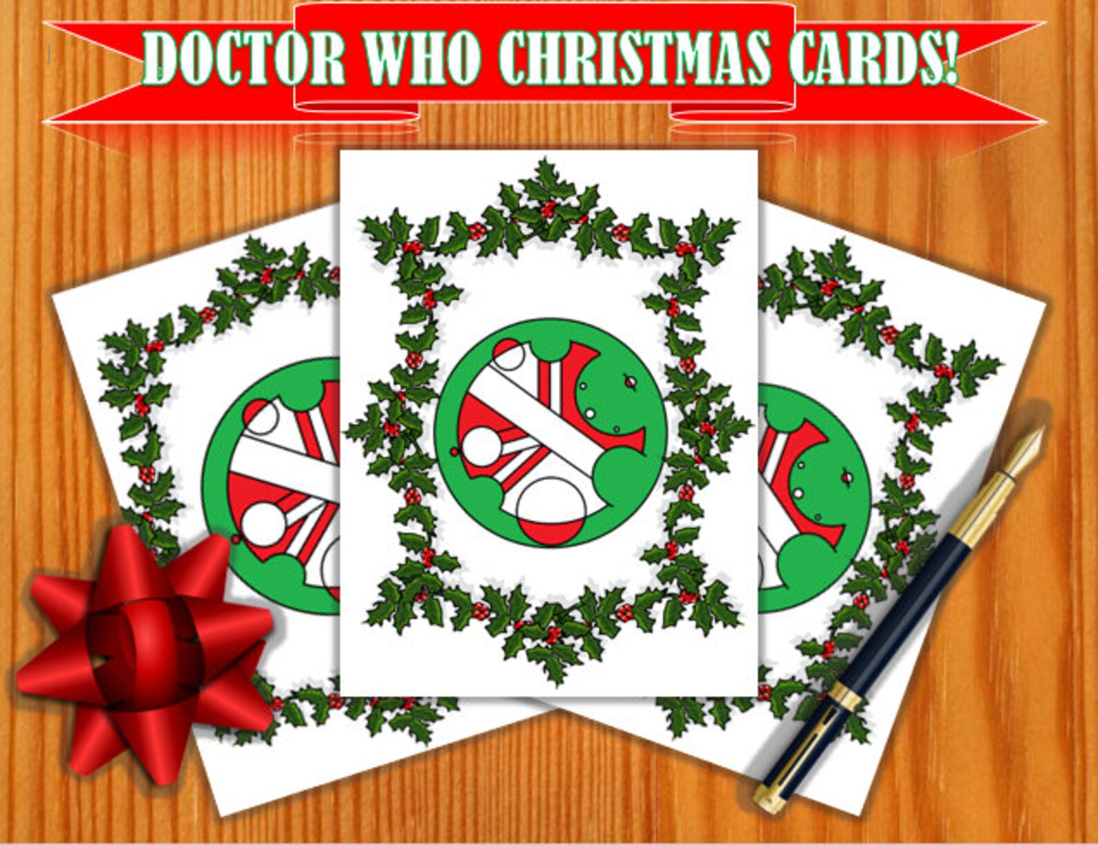 Doctor Who Christmas Card PDF - Etsy
