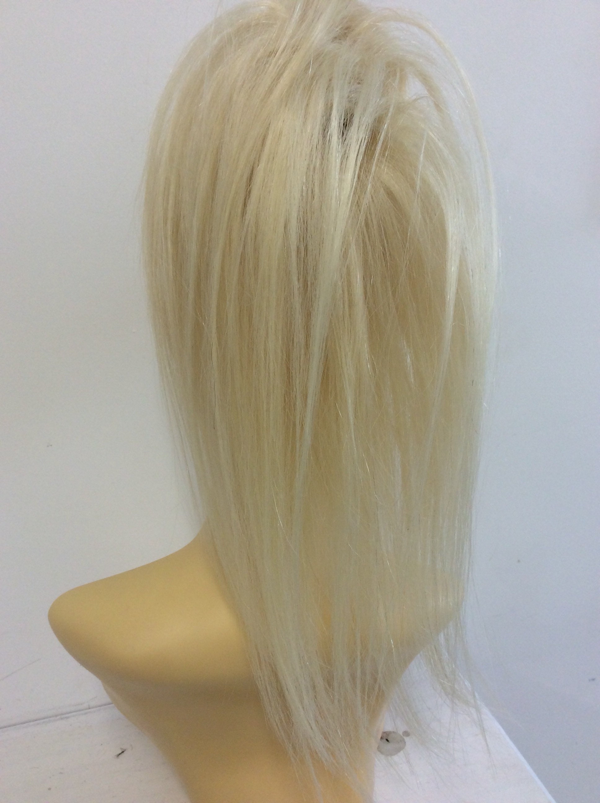 Lightest Blonde 60 12 Inches Human Hair Ponytail Scrunchie | Etsy