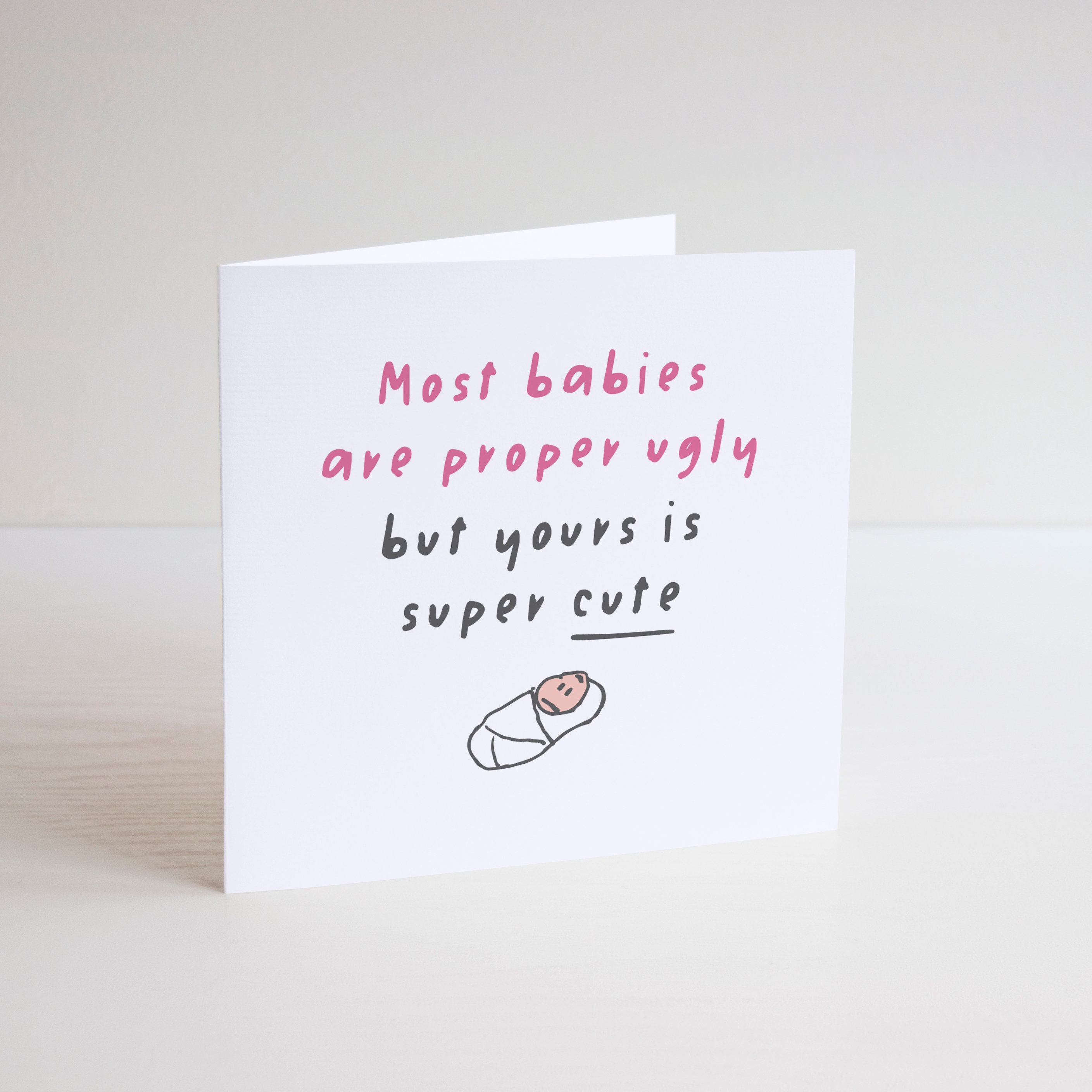 Funny Greeting Card / Cheeky / Birth of / Baby Boy / Congratulations ...