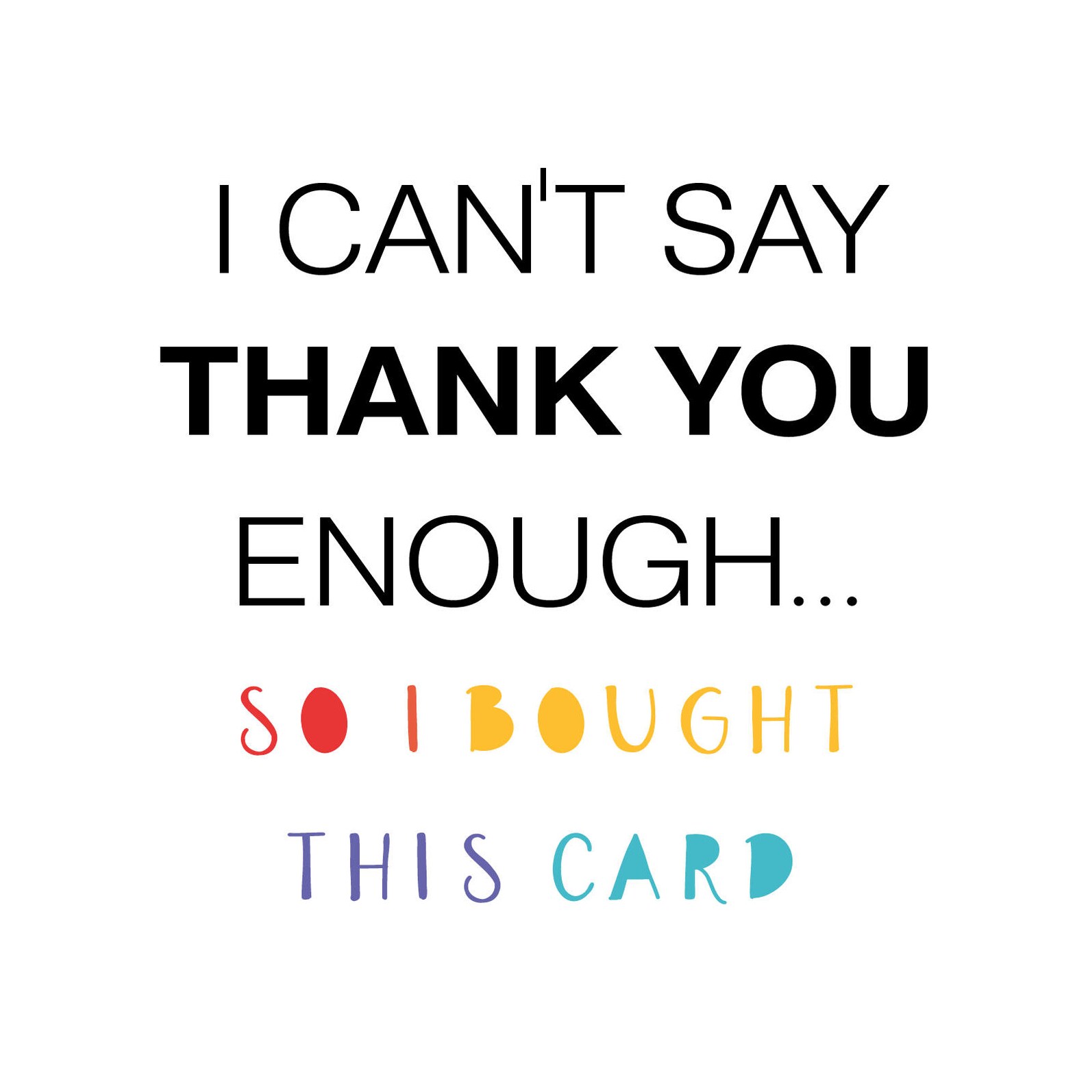 Funny Greeting Card / Cheeky / Humour / THANK YOU / Thanks ...