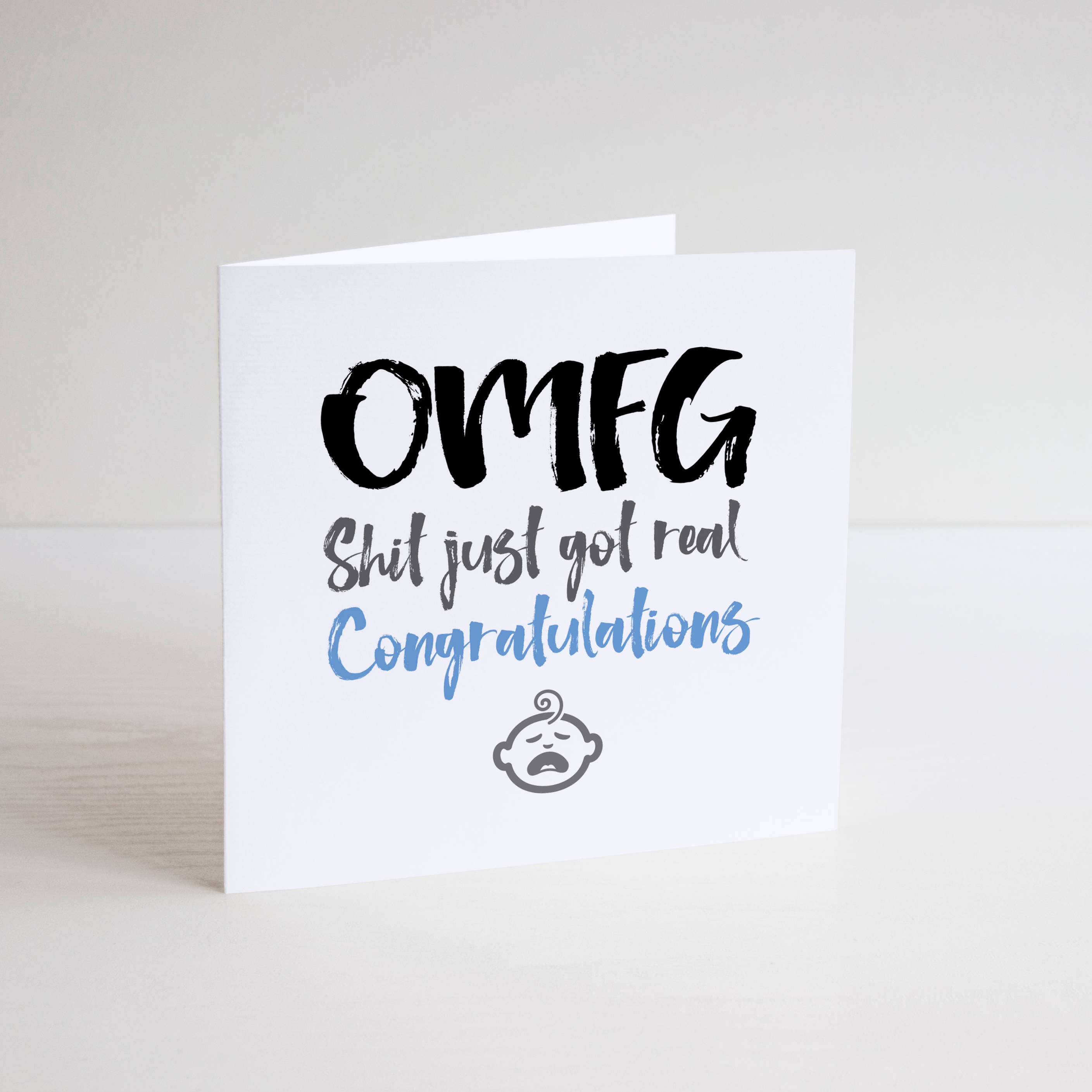 Funny Greeting Card / Cheeky / Humour / NEW BABY / Birth ...