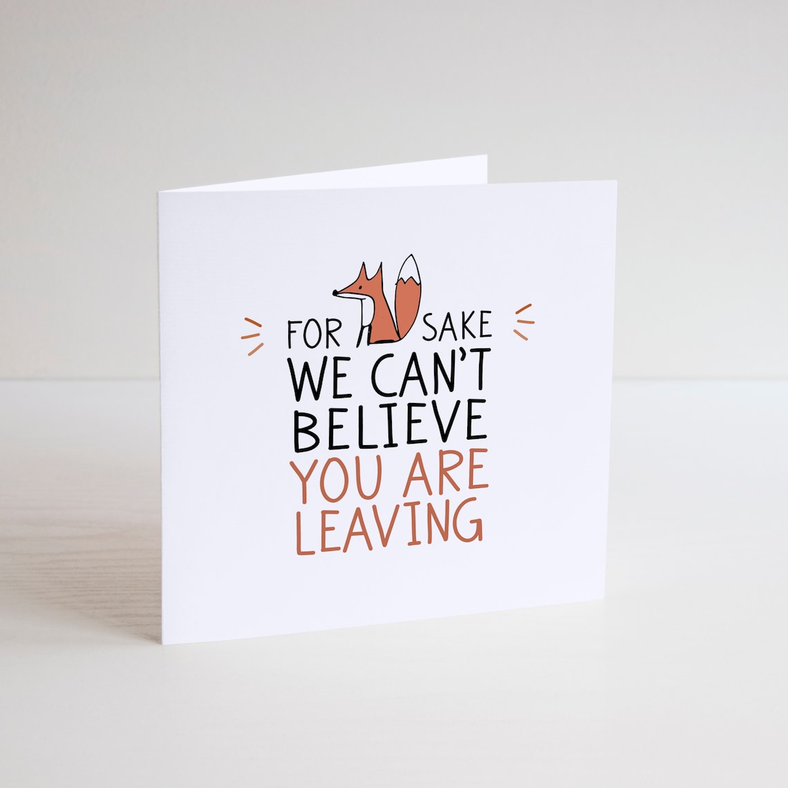 Funny Greeting Card / Cheeky / Humour / LEAVING CARD / Fox / - Etsy UK