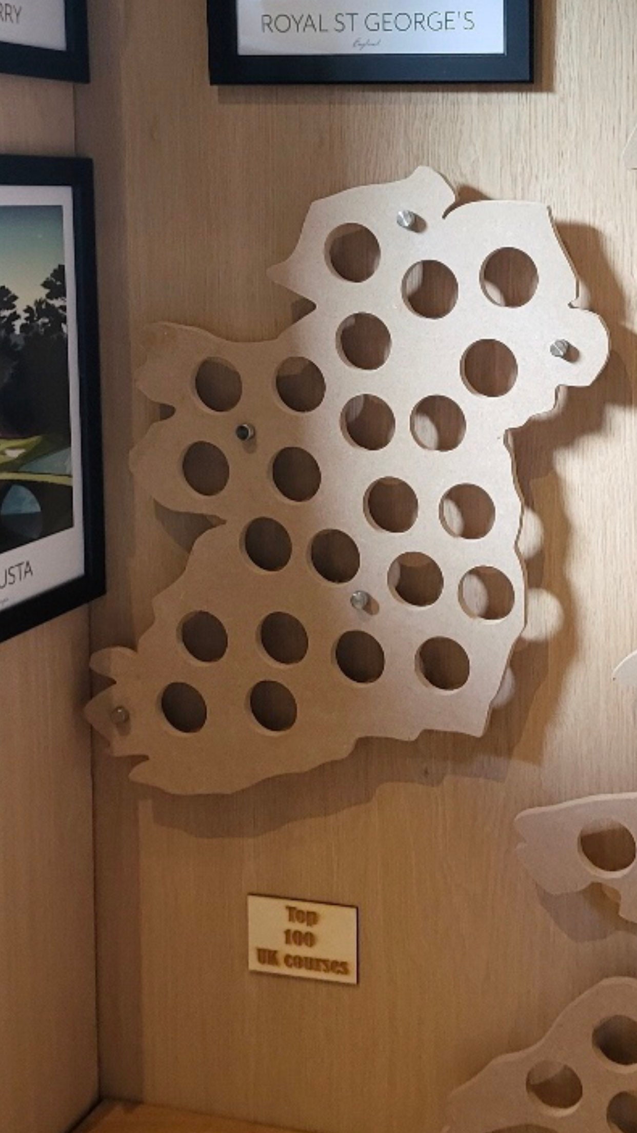 UK Map Golf Ball Display Wall Mounted Signed Hole in 1 - Etsy UK