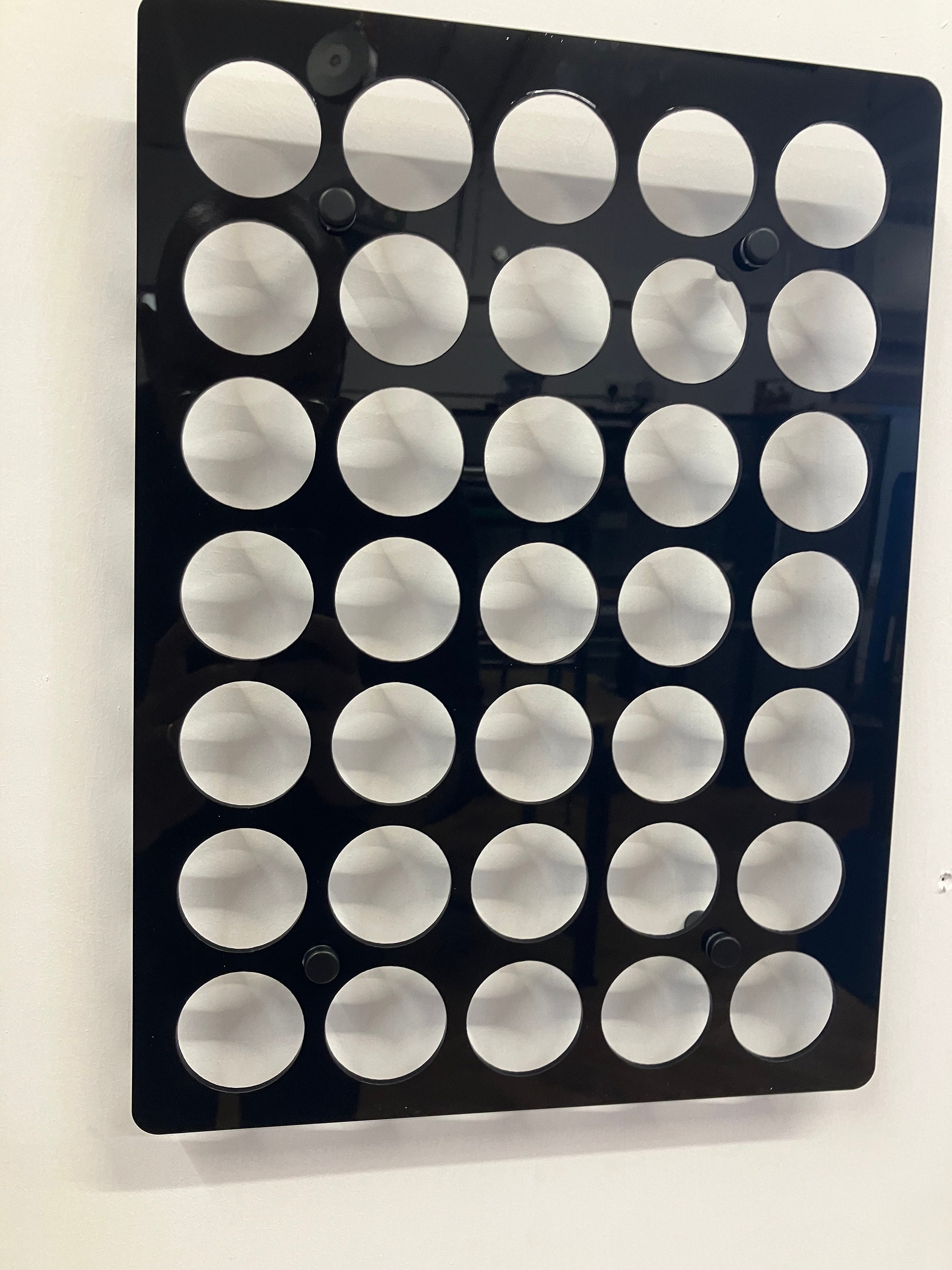 Golf Ball Display - Wall Mounted - Signed - Hole in 1 - Black Acrylic ...