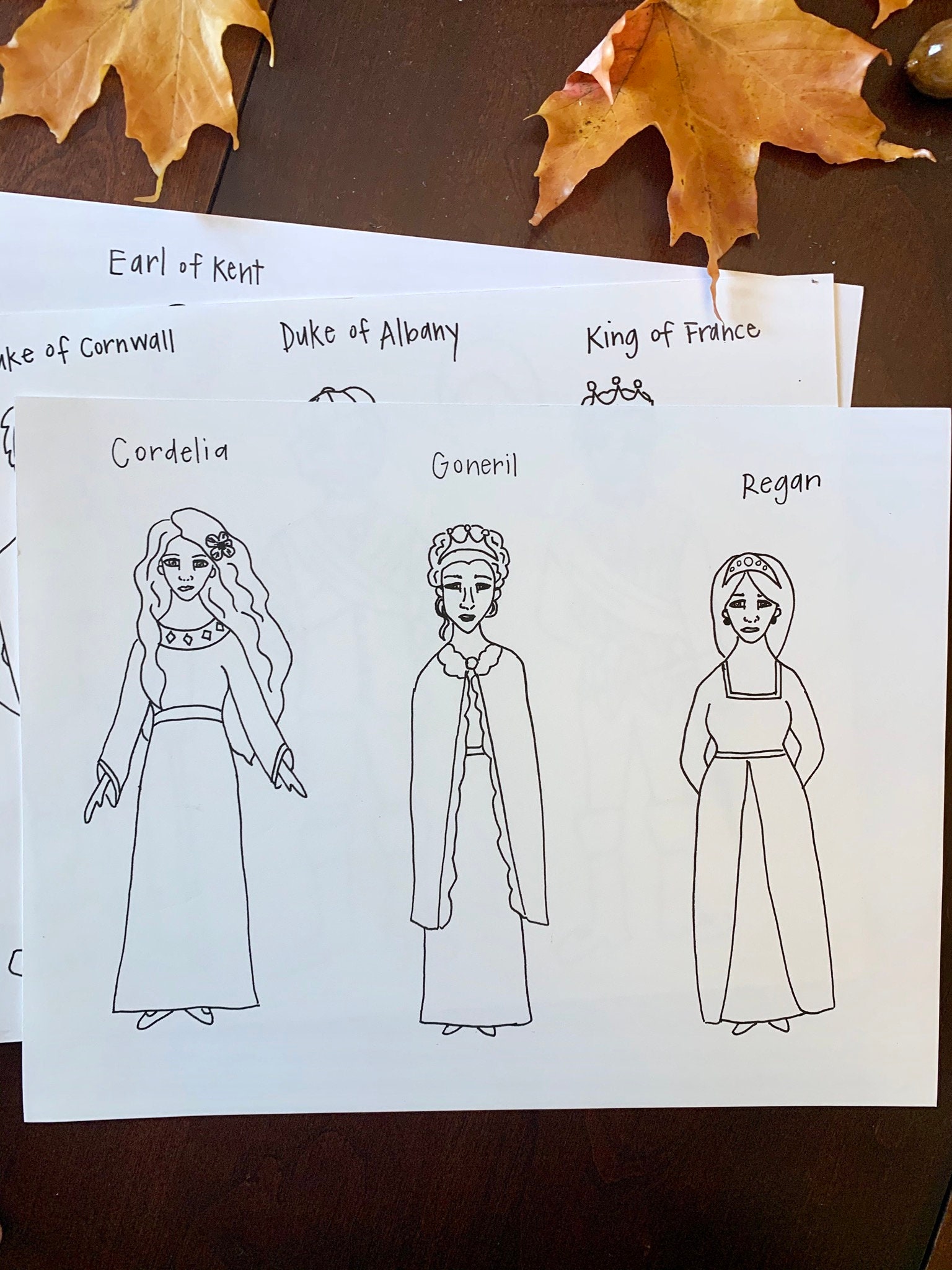 King Lear Edmund Drawing