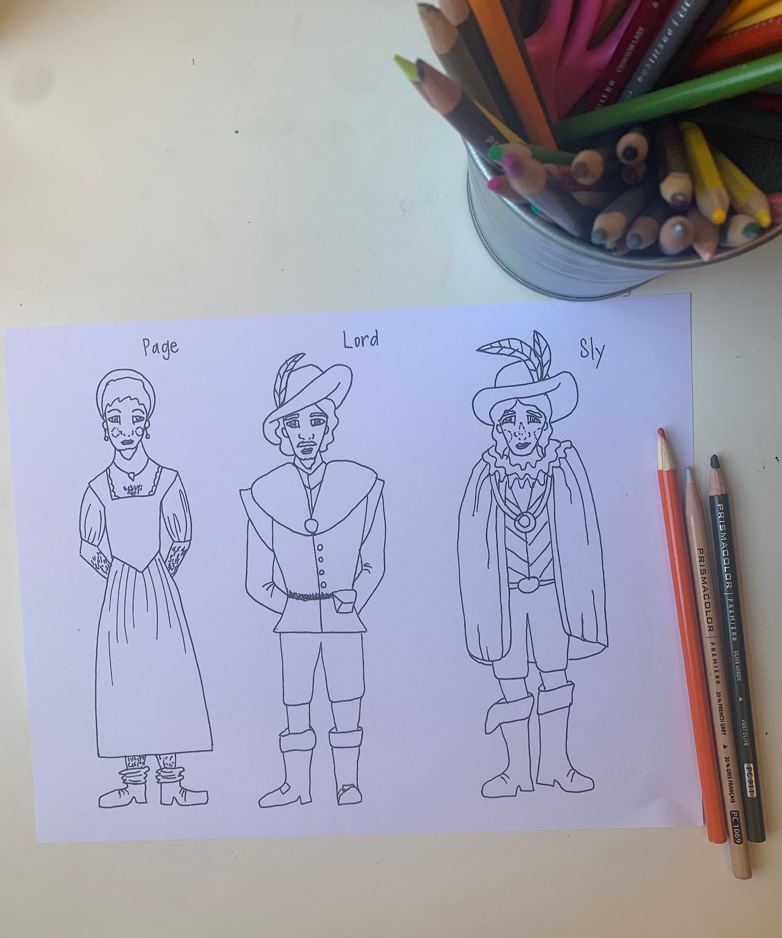 Bundle of "the Taming of the Shrew" Shakespeare Popsicle Puppets: Color ...
