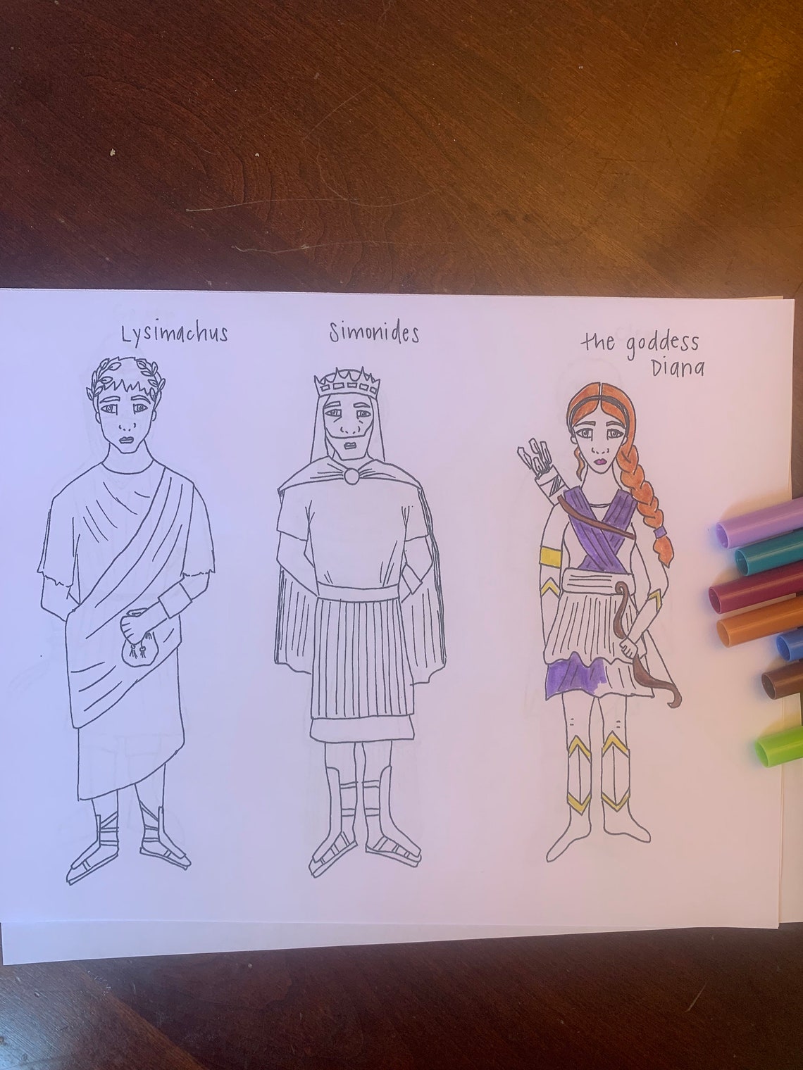 Color-your-own pericles Shakespeare Popsicle - Etsy