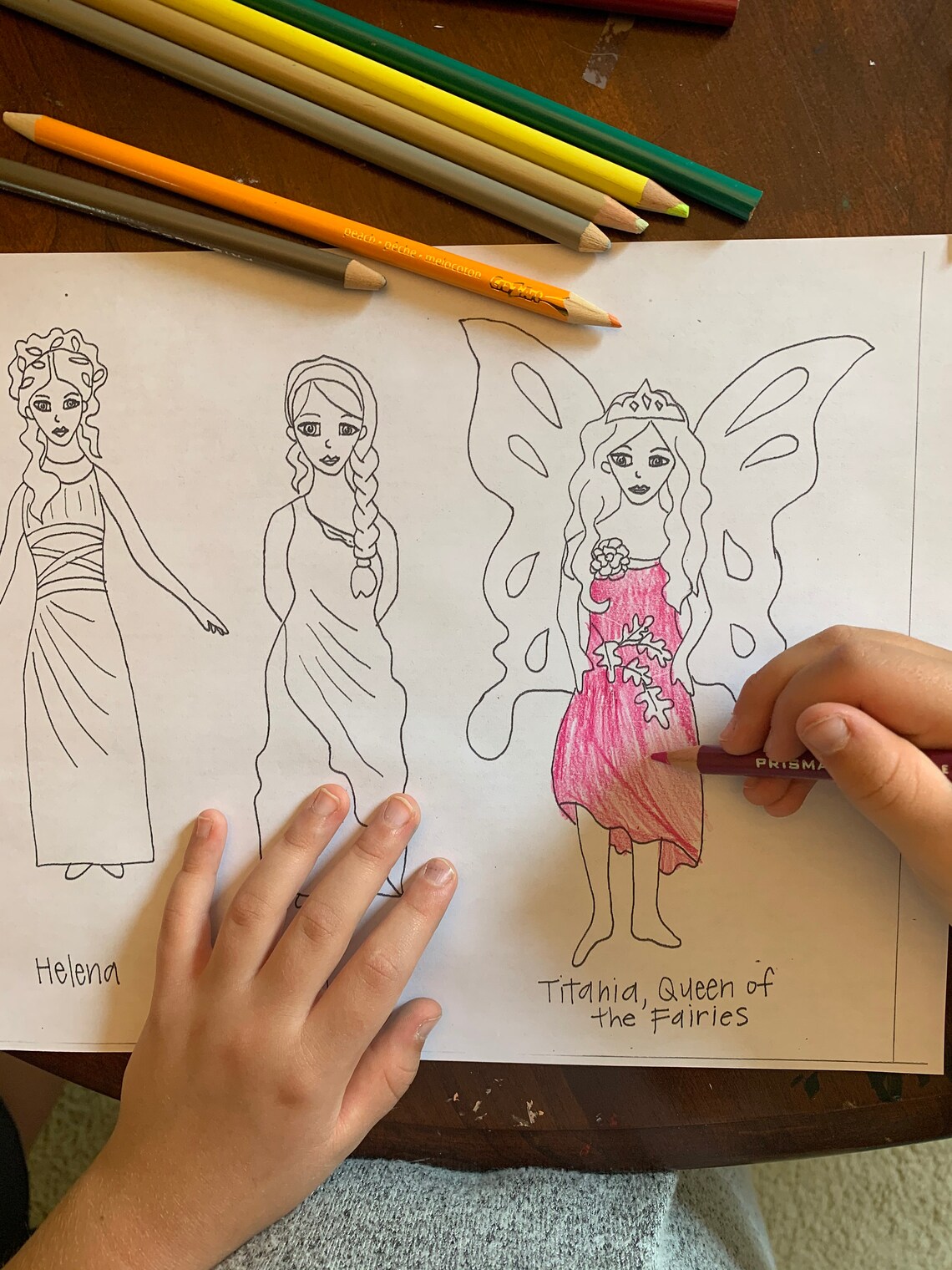 Color-your-own A Midsummer Nights Dream Shakespeare - Etsy Canada