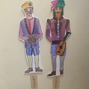 Taming of the Shrew Shakespeare Popsicle Puppets - Etsy