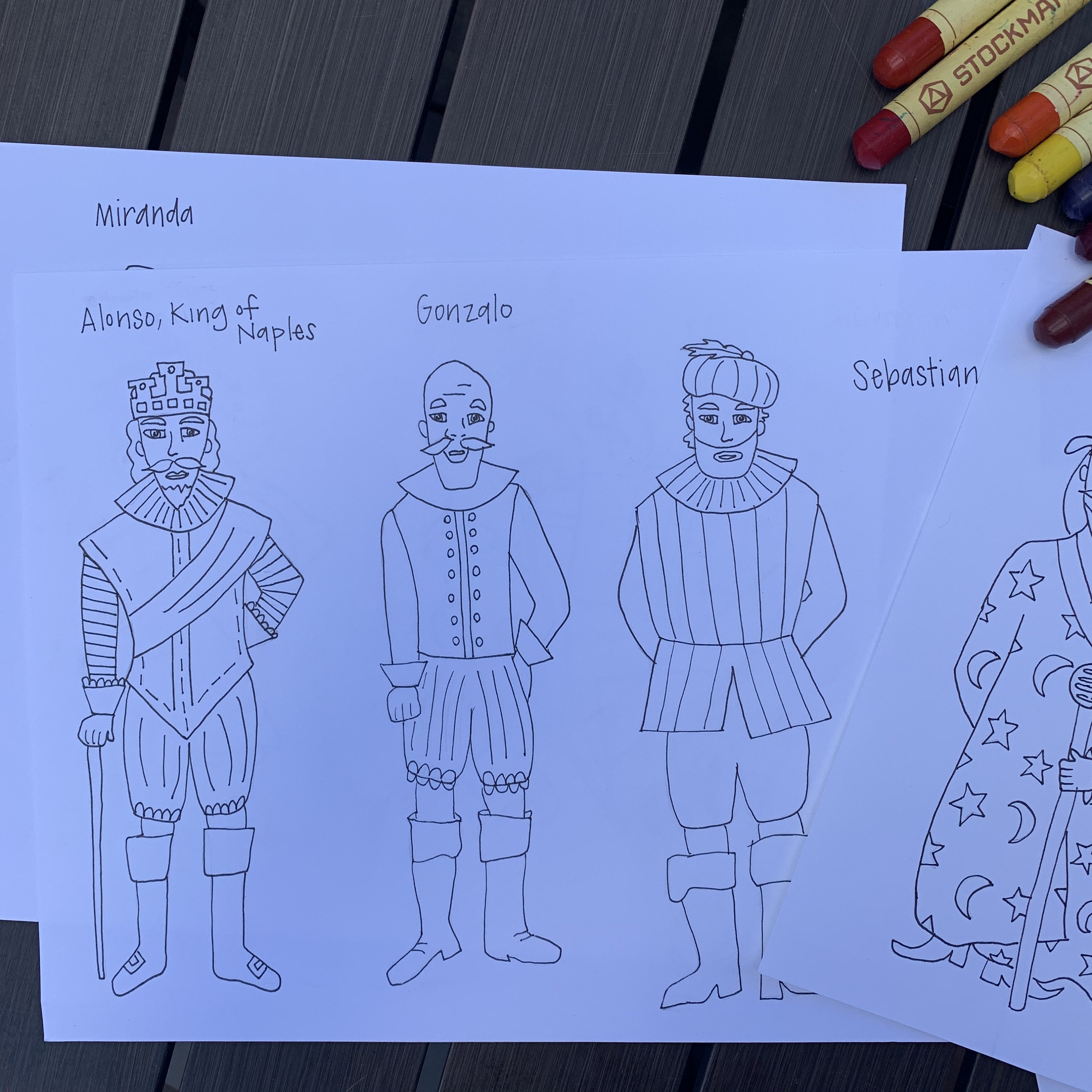 Bundle of The Tempest Shakespeare popsicle puppets: | Etsy