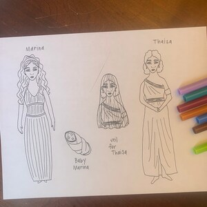 Color-your-own pericles Shakespeare Popsicle Puppets - Etsy