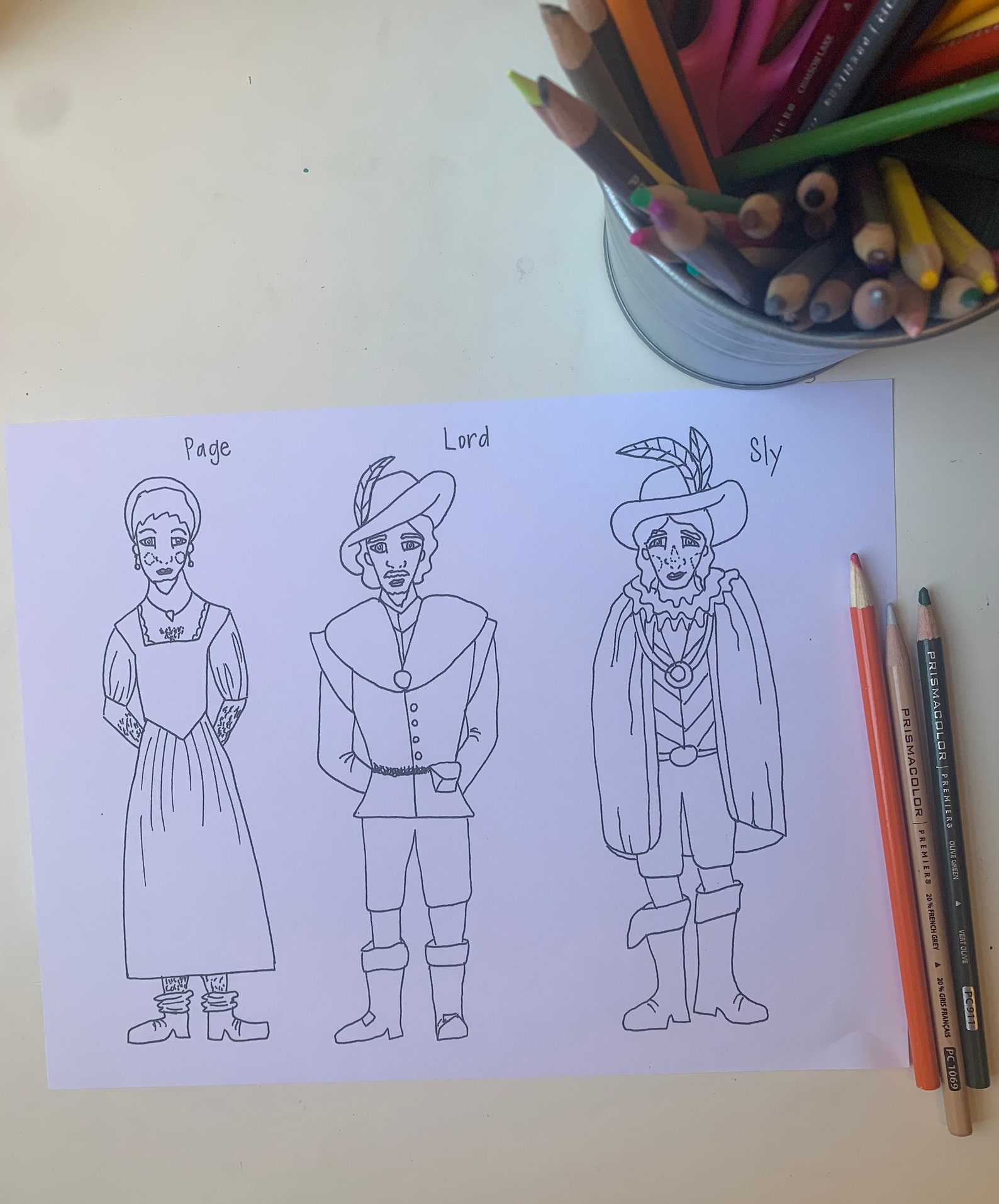 Color-your-own "the Taming of the Shrew" Shakespeare Popsicle Puppets ...