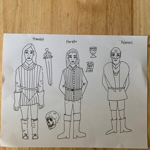 Bundle of "hamlet" Shakespeare Puppets - Etsy