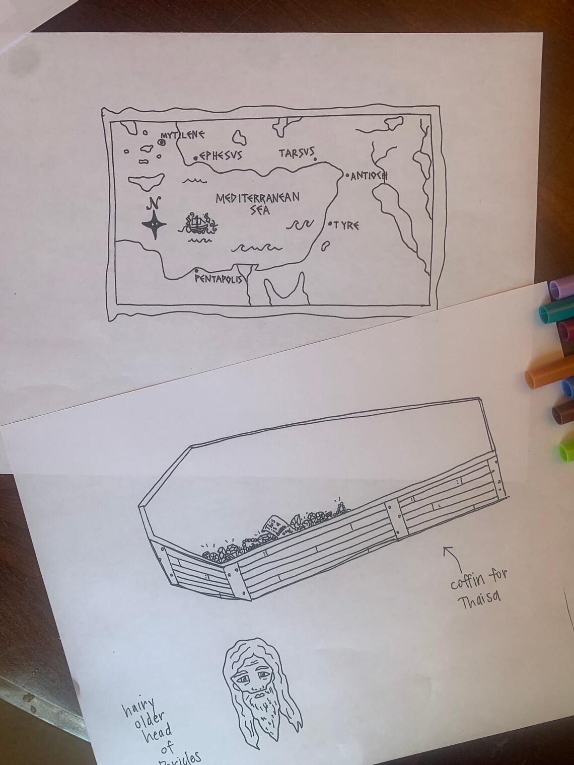 Color-your-own pericles Shakespeare Popsicle - Etsy