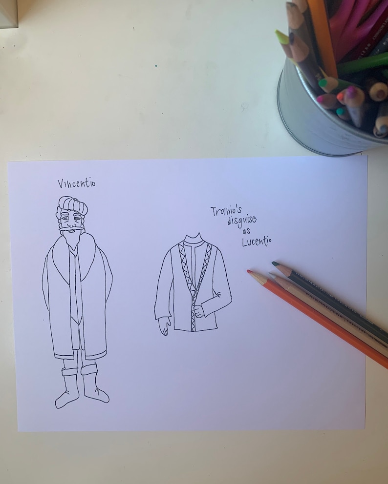 Color-your-own the Taming of the Shrew Shakespeare - Etsy