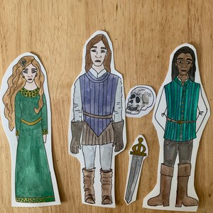 Hamlet Shakespeare Popsicle Puppets - Etsy