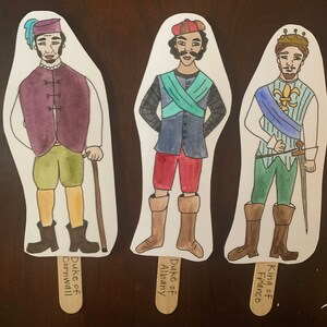 King Lear Shakespeare Popsicle Puppets - Etsy