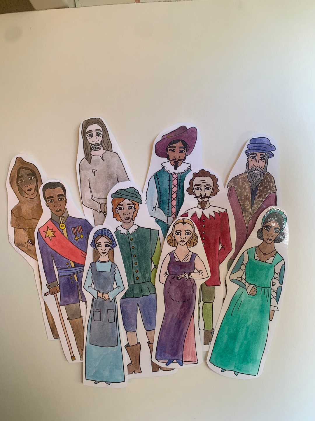 Bundle of "measure for Measure" Shakespeare Popsicle Puppets: Color ...