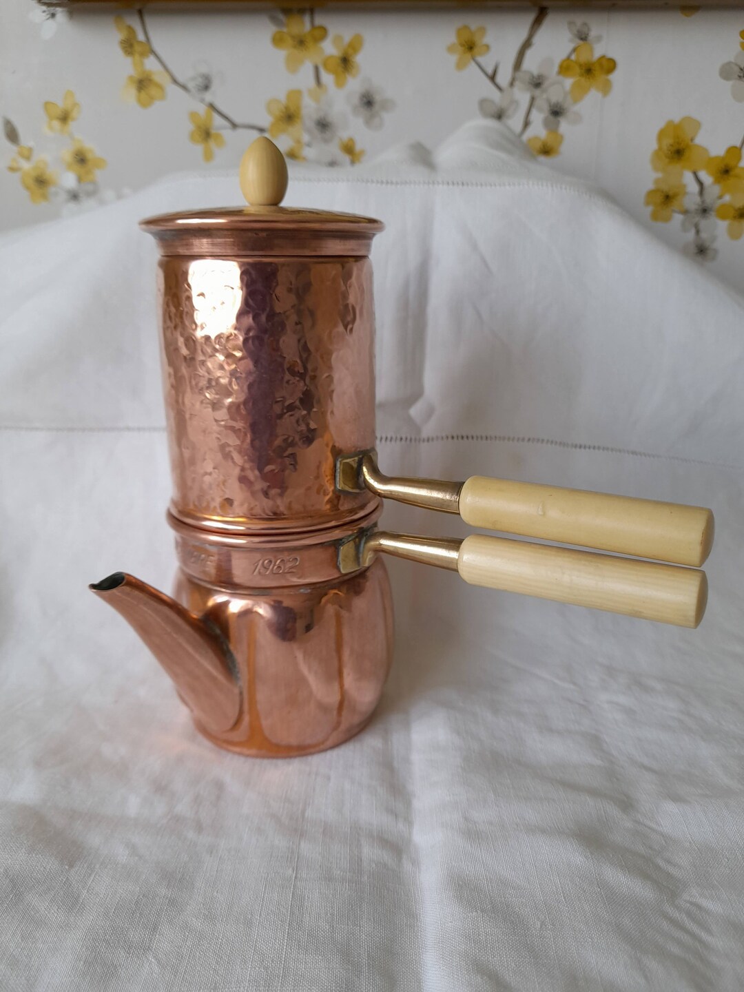 Vintage Italian Copper Coffee Filter Percolator - Etsy