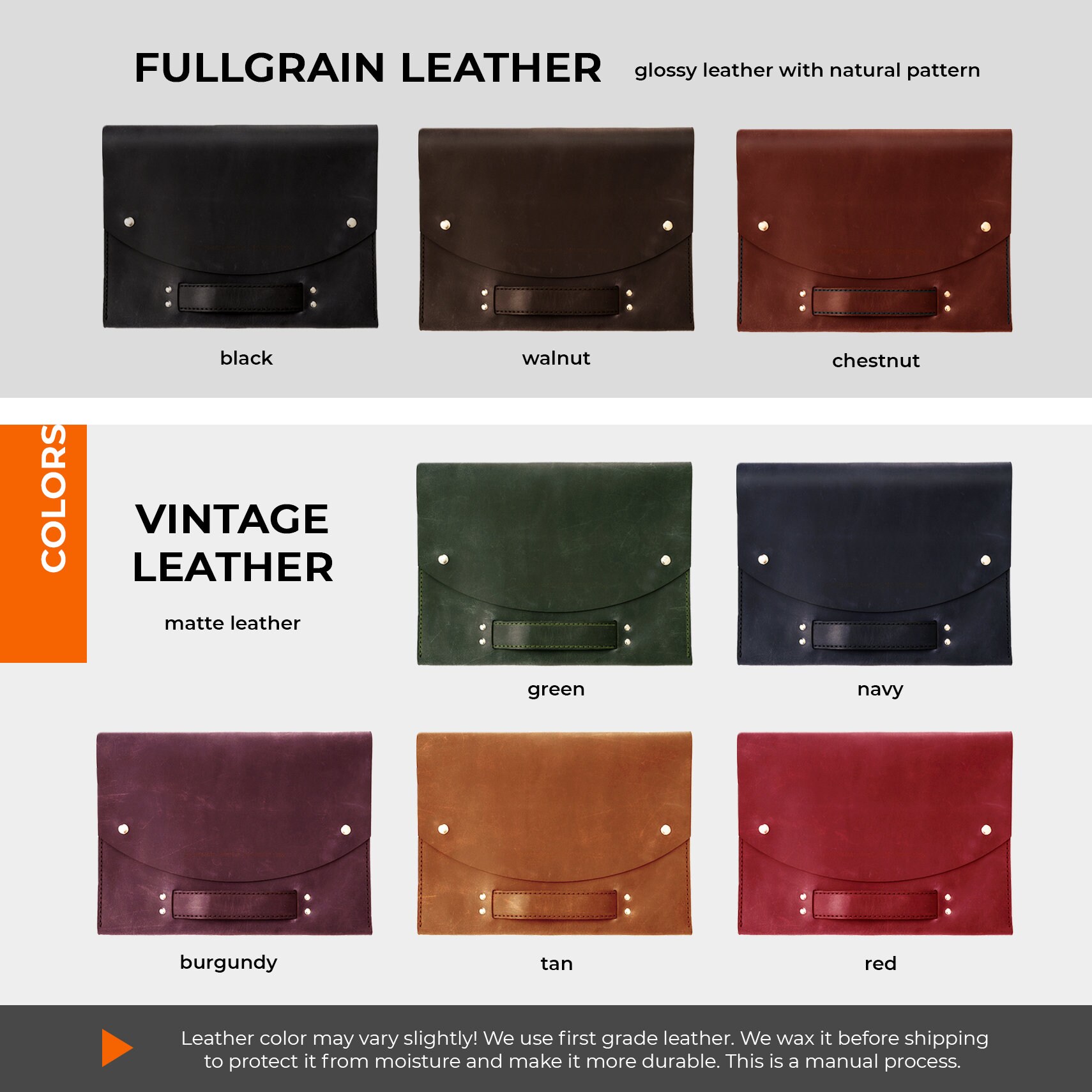 Handcrafted A4 Leather Folio Leather Portfolio Monogram - Etsy Singapore