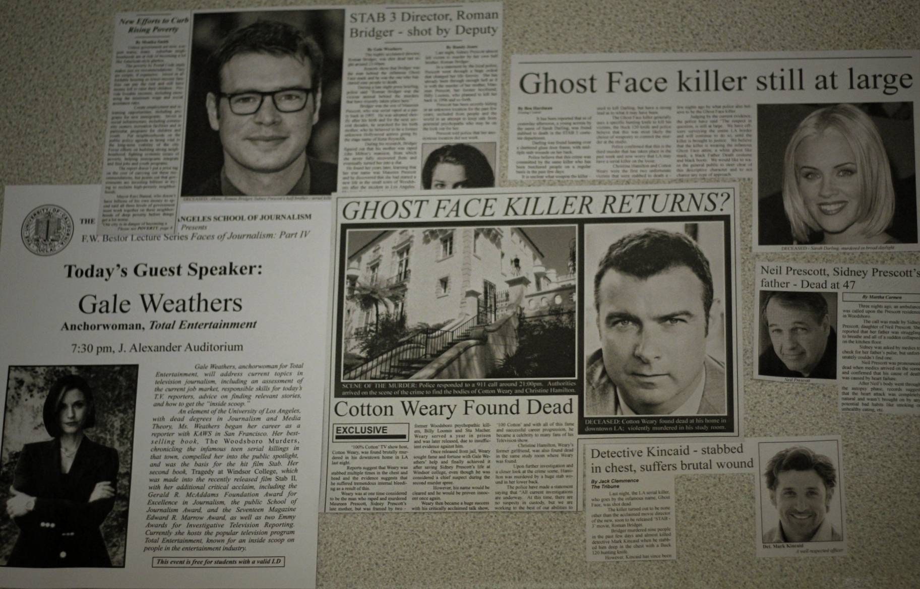 SCREAM / Ghostface / Newspaper Bundle / Props - Etsy UK