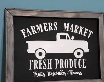 Farmers market sign | Etsy