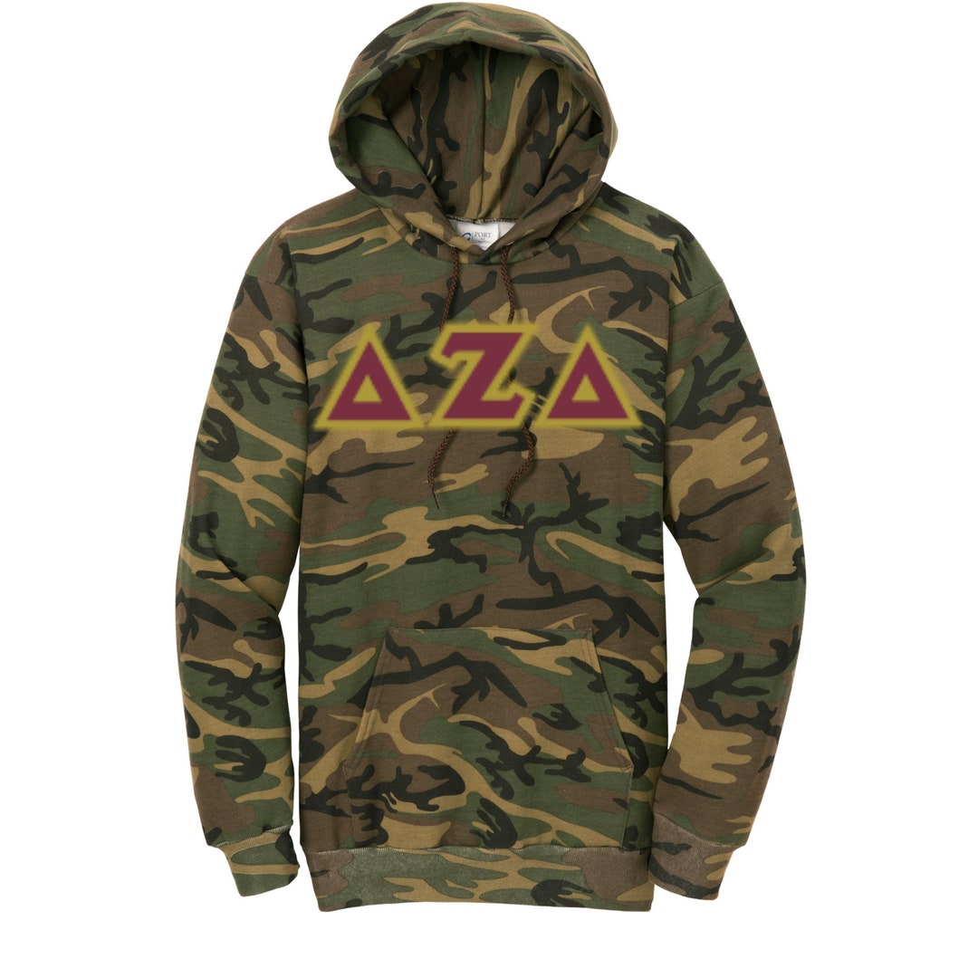 Delta Zeta Delta Camo Hoodie - Etsy