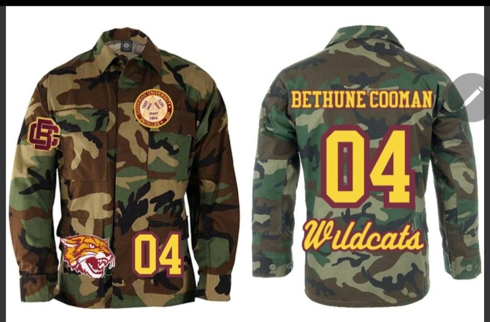 HBCU Camo Jacket - Etsy