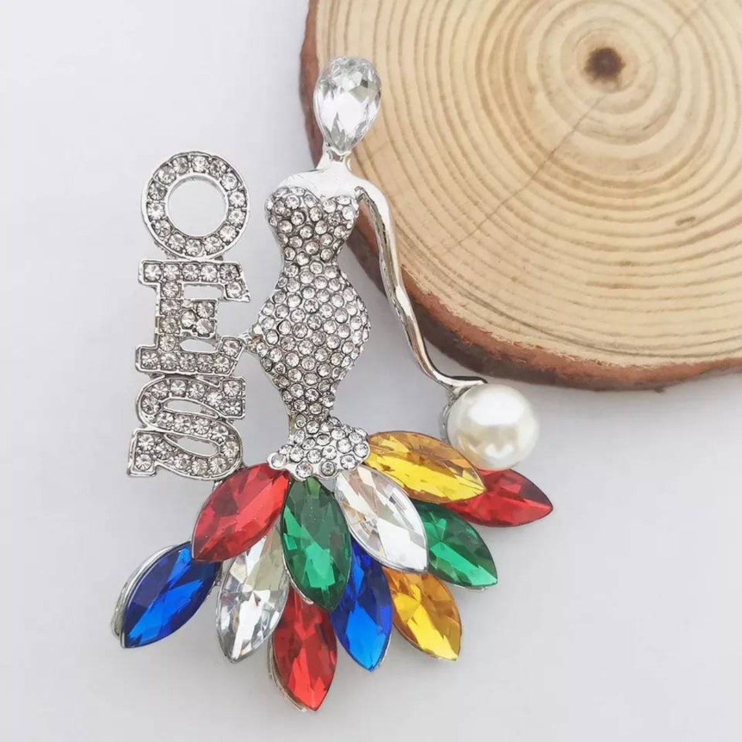 OES Lady Brooch - Etsy