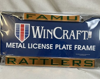 FAMU RATTLERS Chrome Two Panel License Plate Frame - Etsy
