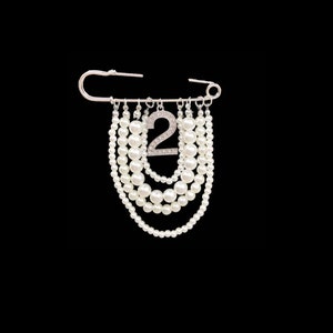 Sorority Safety Pin Line Number Brooch - Etsy