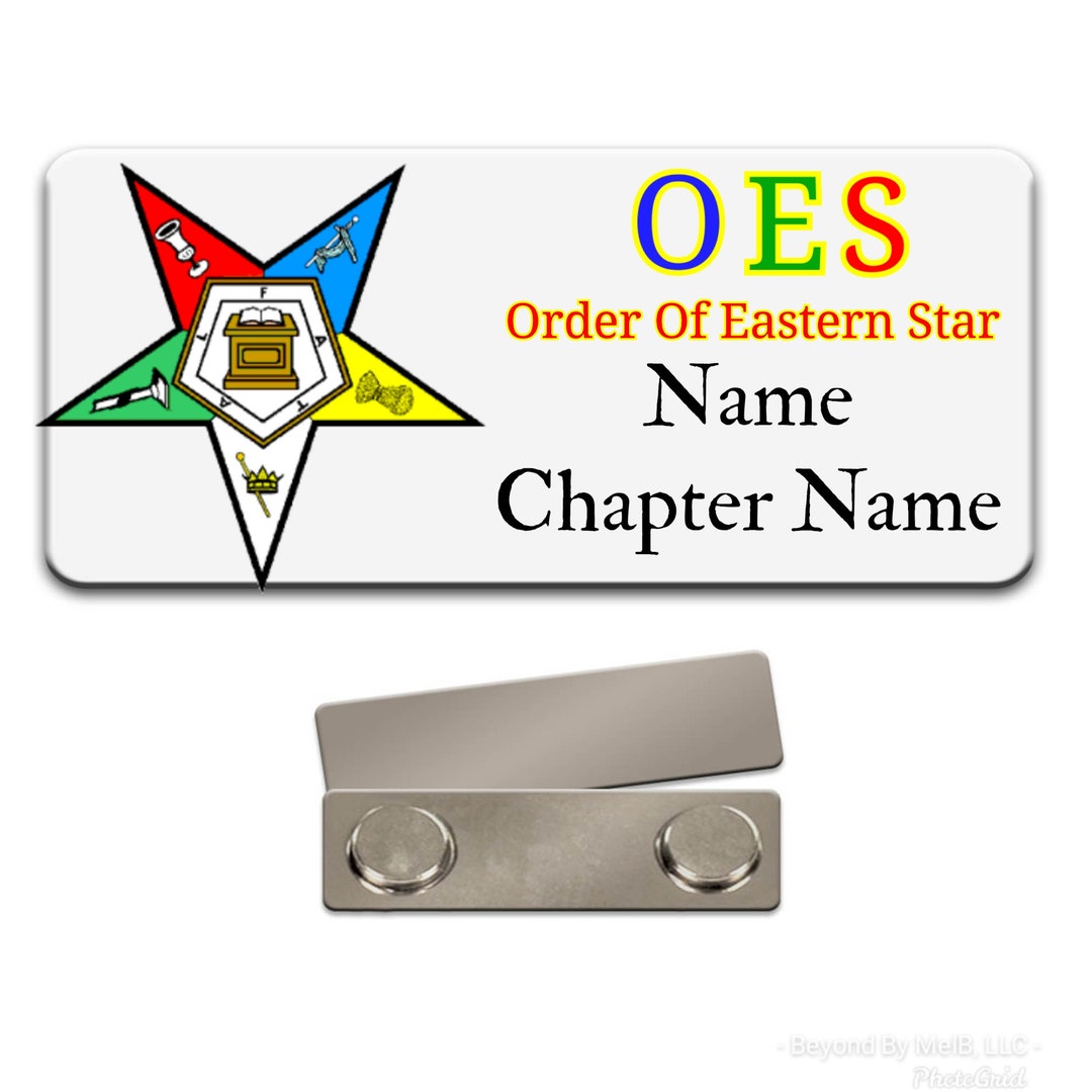 OES Name Badge - Etsy
