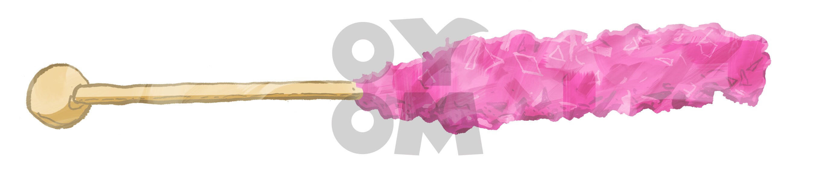 Rock Candy Illustration Bundle Rainbow Sweets Watercolor Style Colorful ...