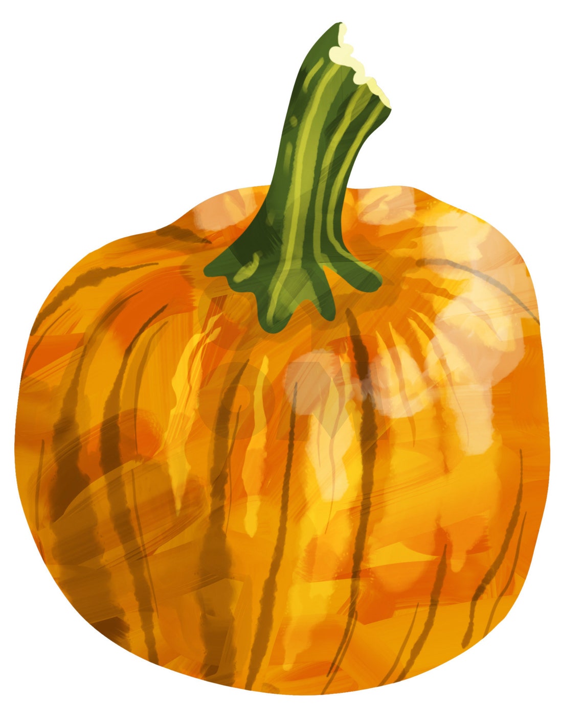 Autumn Gourd Clipart Pumpkin Thanksgiving Harvest Hand Painted | Etsy