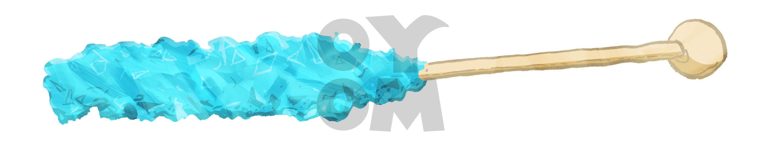 Rock Candy Illustration Bundle Rainbow Sweets Watercolor Style Colorful ...