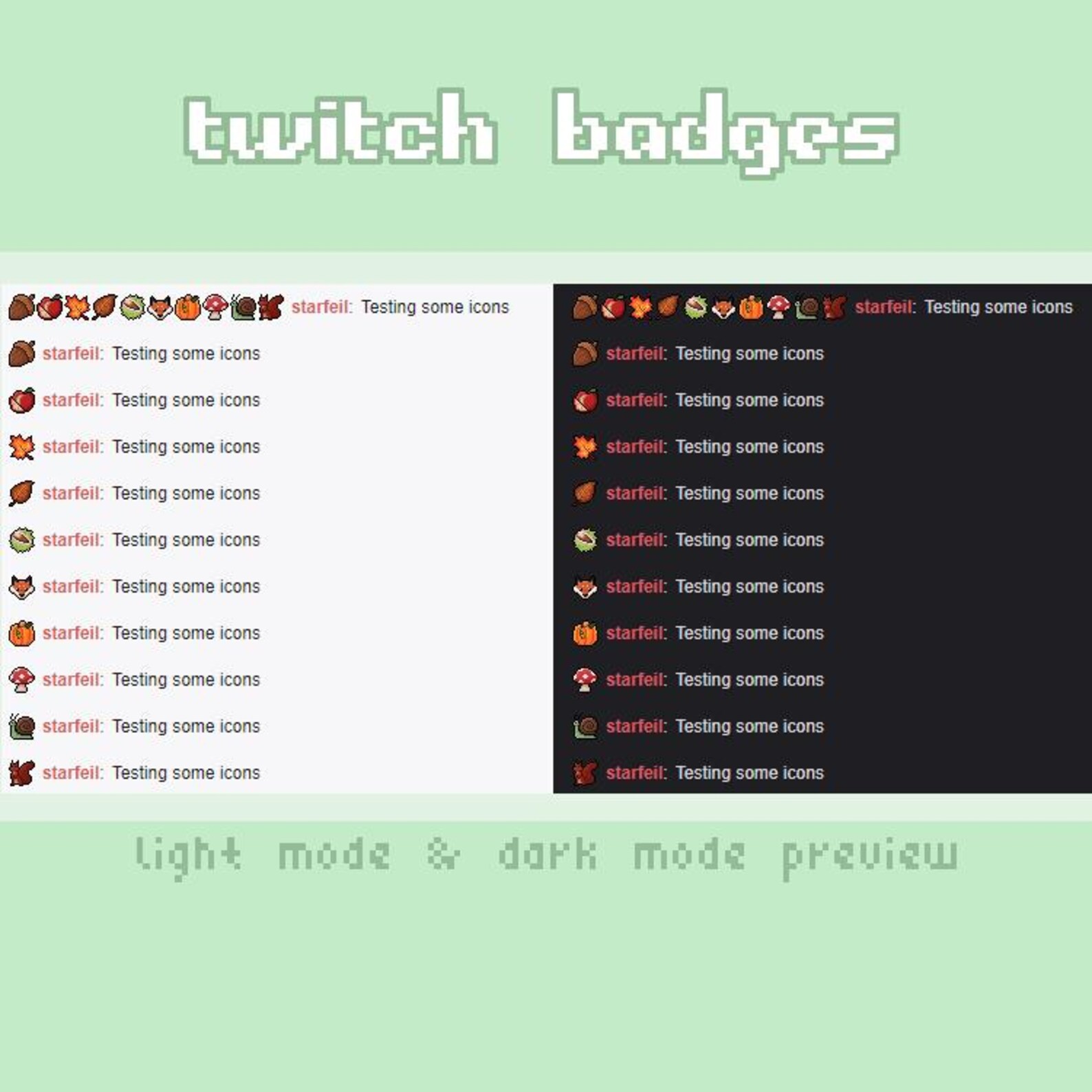 Cute Autumn Pixel Badges for Twitch, Cozy Fall Bit/sub Badges | Assets ...
