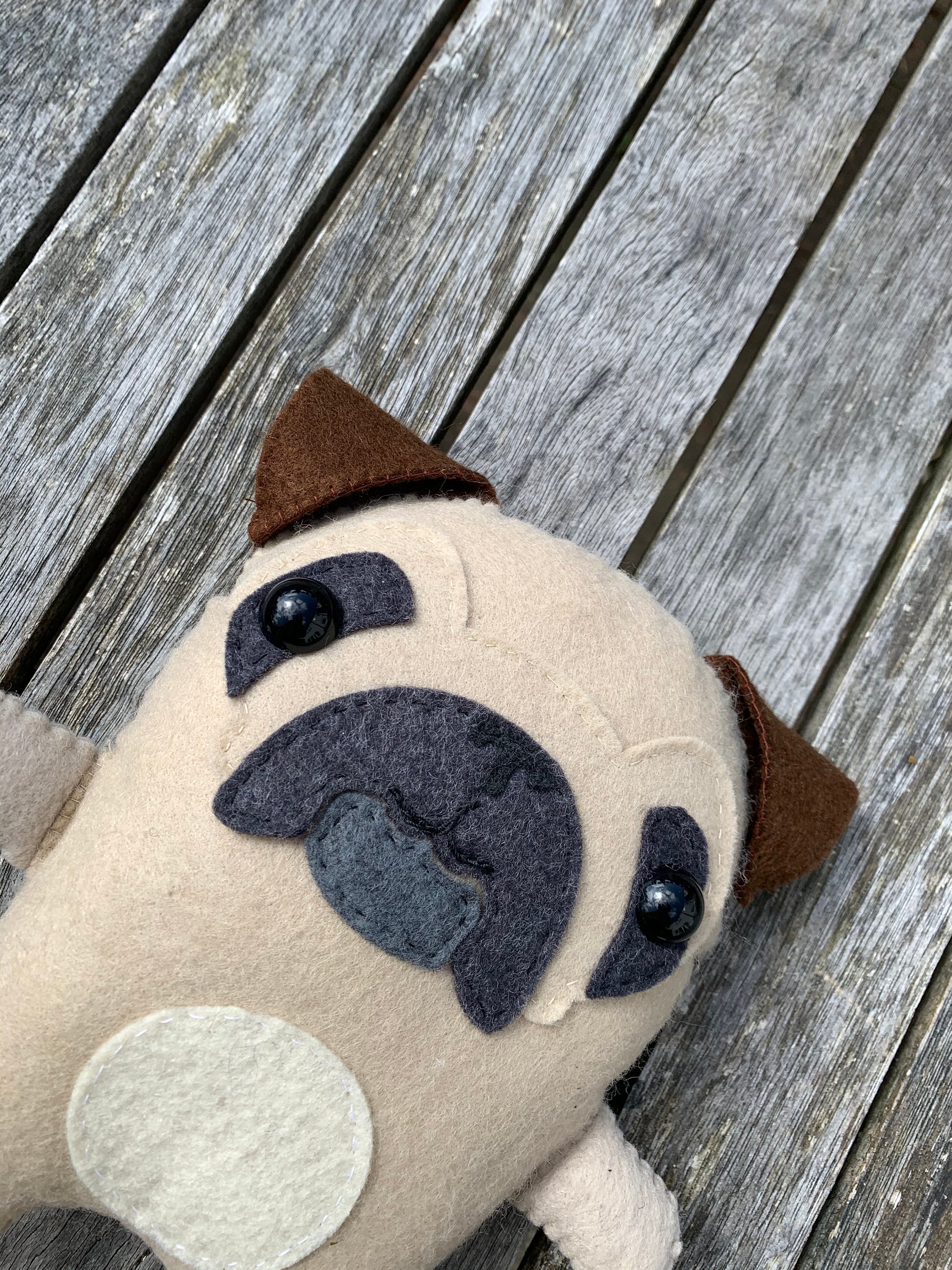 Pug SEWING PATTERN PDF Make Your Own Plush Animal Toy - Etsy UK