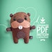 Beaver SEWING PATTERN PDF - Make Your Own Plush Animal Toy - Etsy