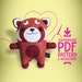 Red Panda SEWING PATTERN PDF - Make Your Own Plush Animal Toy - Etsy
