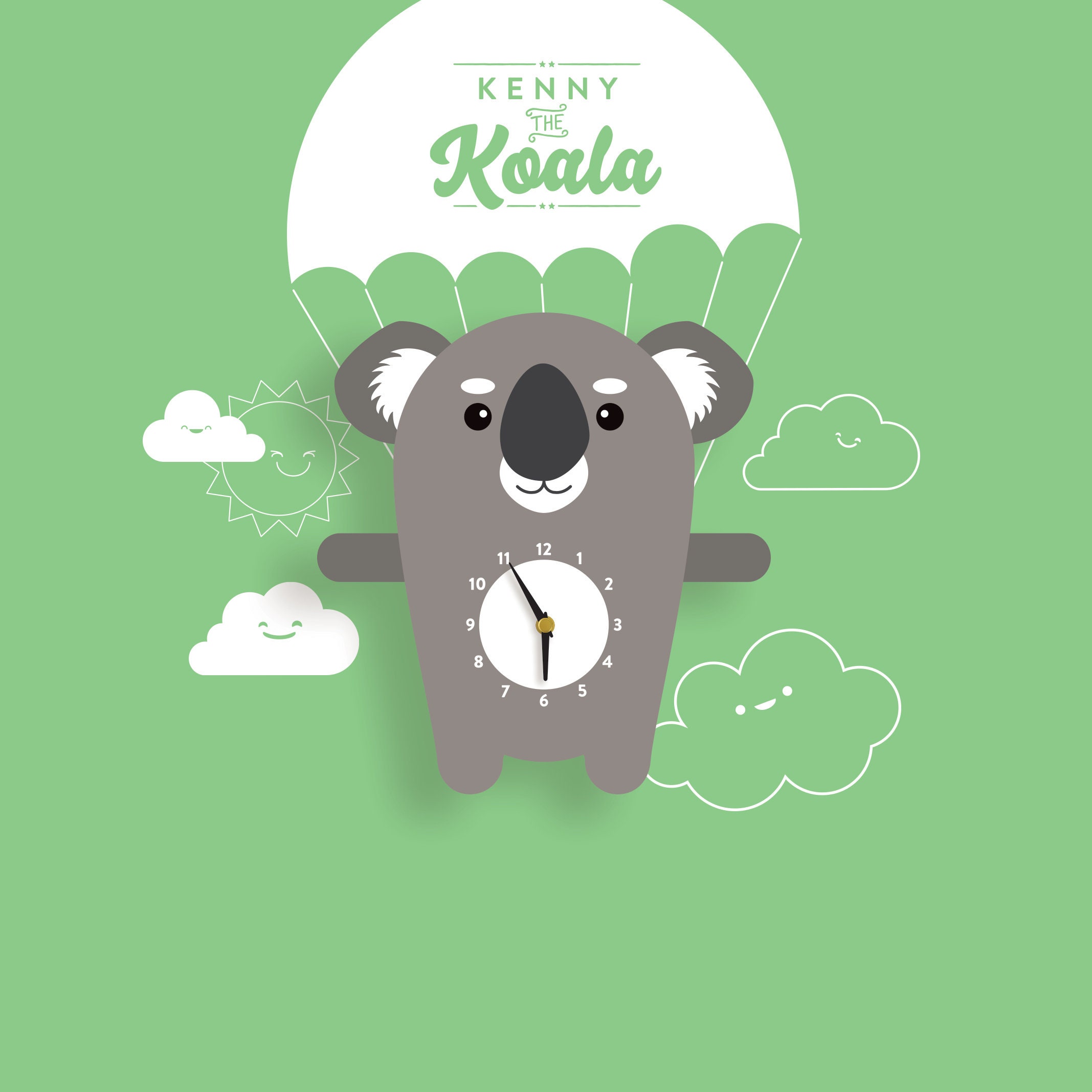 Koala Clock Handmade Christmas Gifts for Kids - Etsy