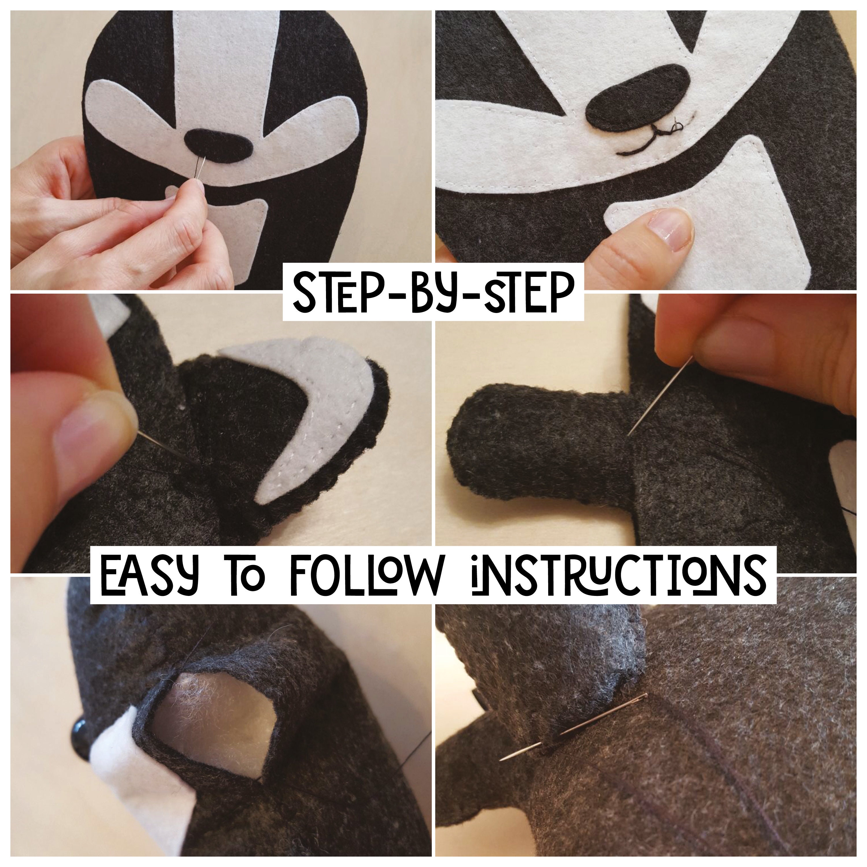 Badger SEWING PATTERN PDF Make Your Own Plush Animal Toy | Etsy